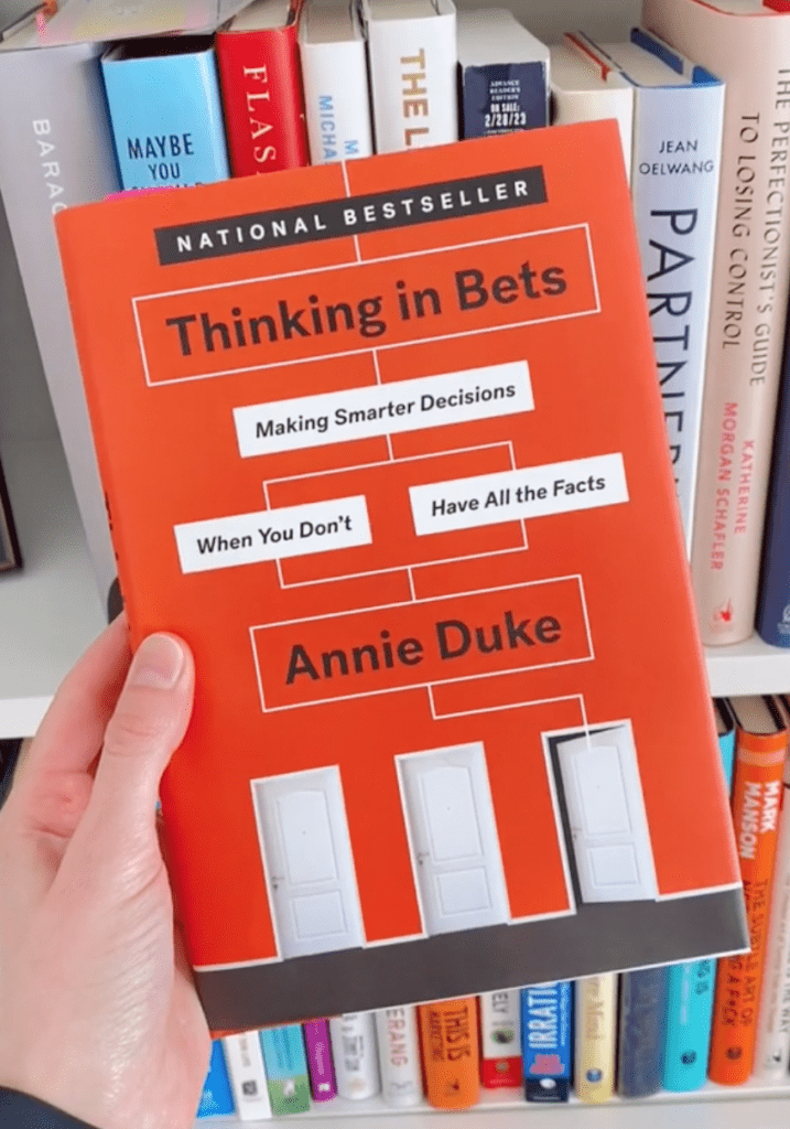 Thinking in Bets by Annie Duke - Nonfiction Chocolate